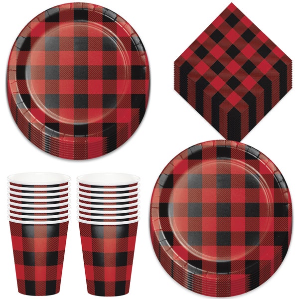 Buffalo Plaid Cups - Etsy