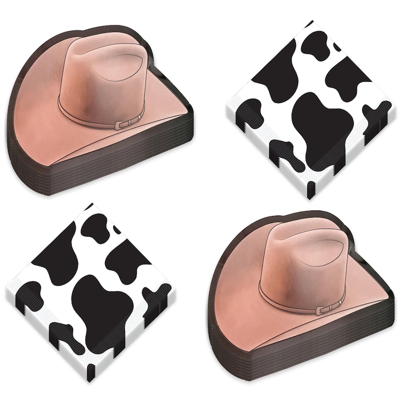 Cowboy Beverage Napkins - Etsy