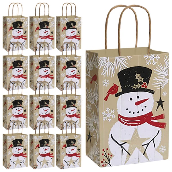 Snowman Gift Bags - Etsy