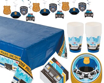 Police Party Plates - Etsy