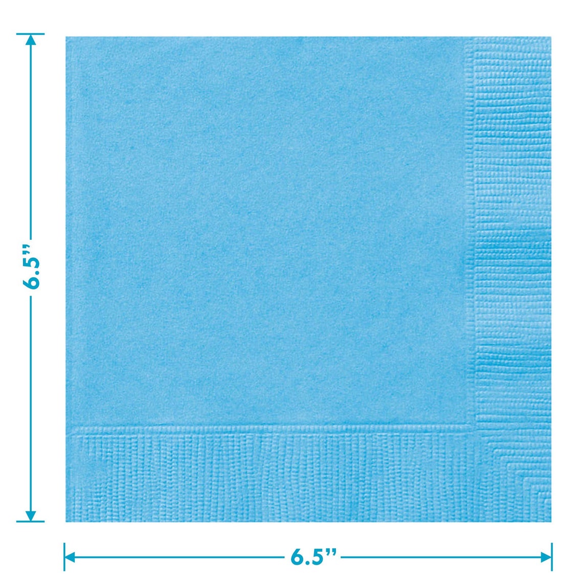 Solid Pale Blue Paper Dinner Plates and Luncheon Napkins for Blue Party ...