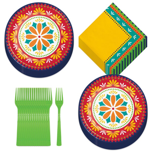 Fiesta Paper Plates - Etsy