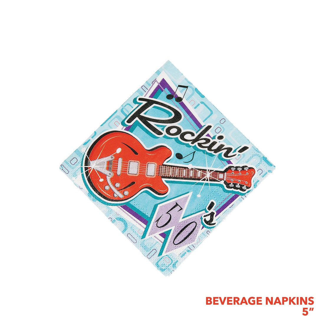 Record Themed Dessert Paper Plates and Rock & Roll Napkins | Etsy