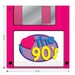 90's Party Supplies 90's Decade Icons Square Paper Dessert Plates and ...