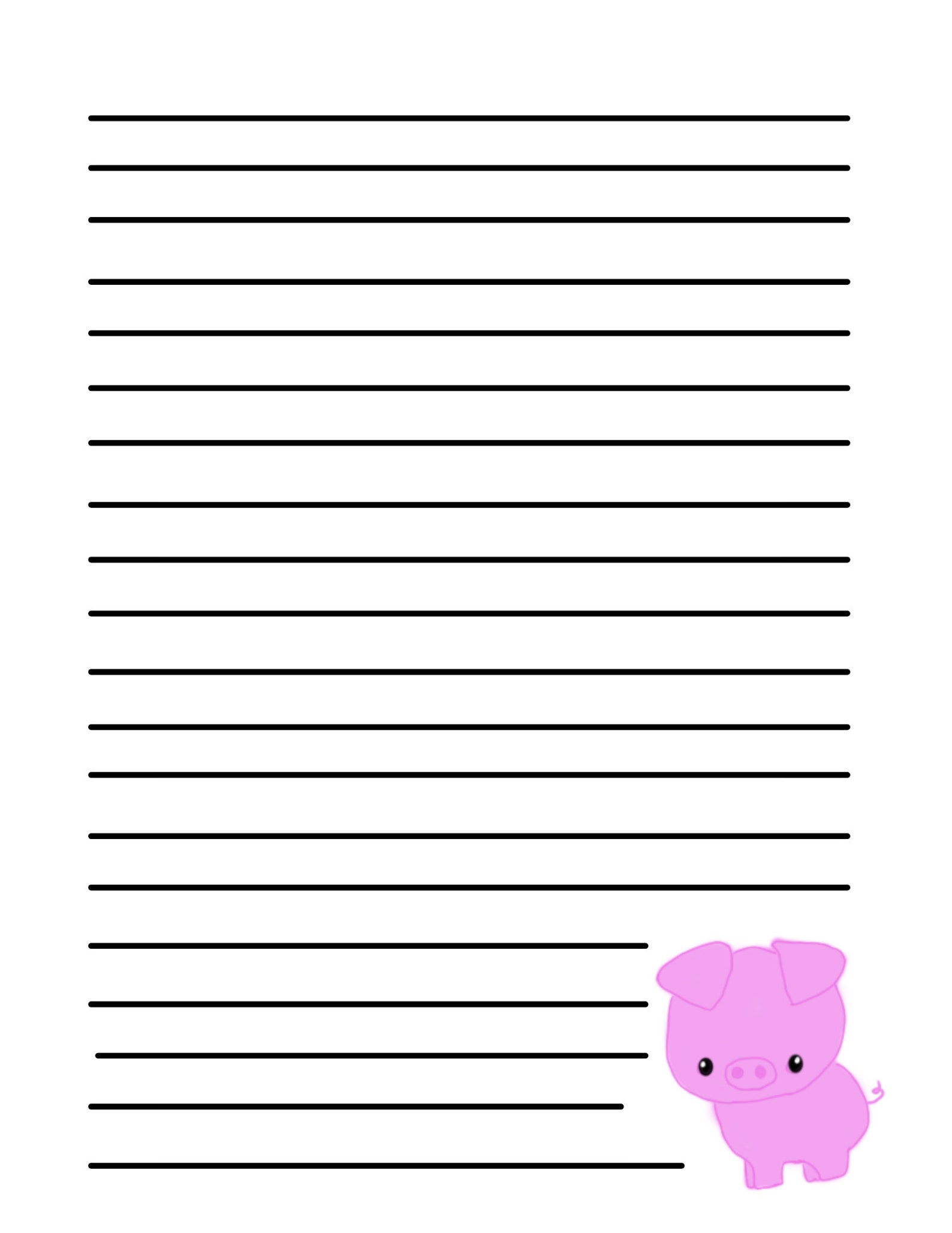 Letter Writing Paper - Pig - Etsy