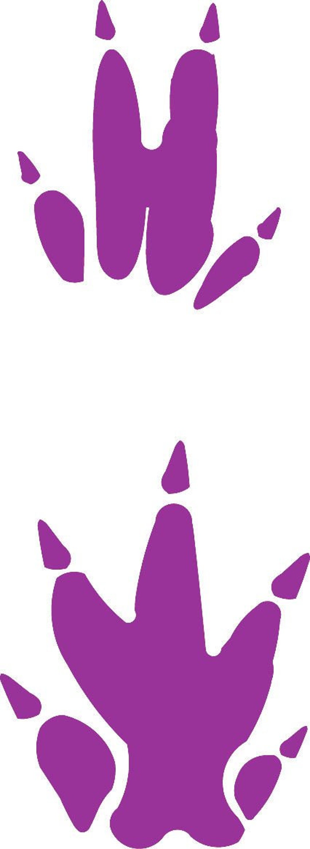 9 Banded Armadillo Track Decals - Etsy