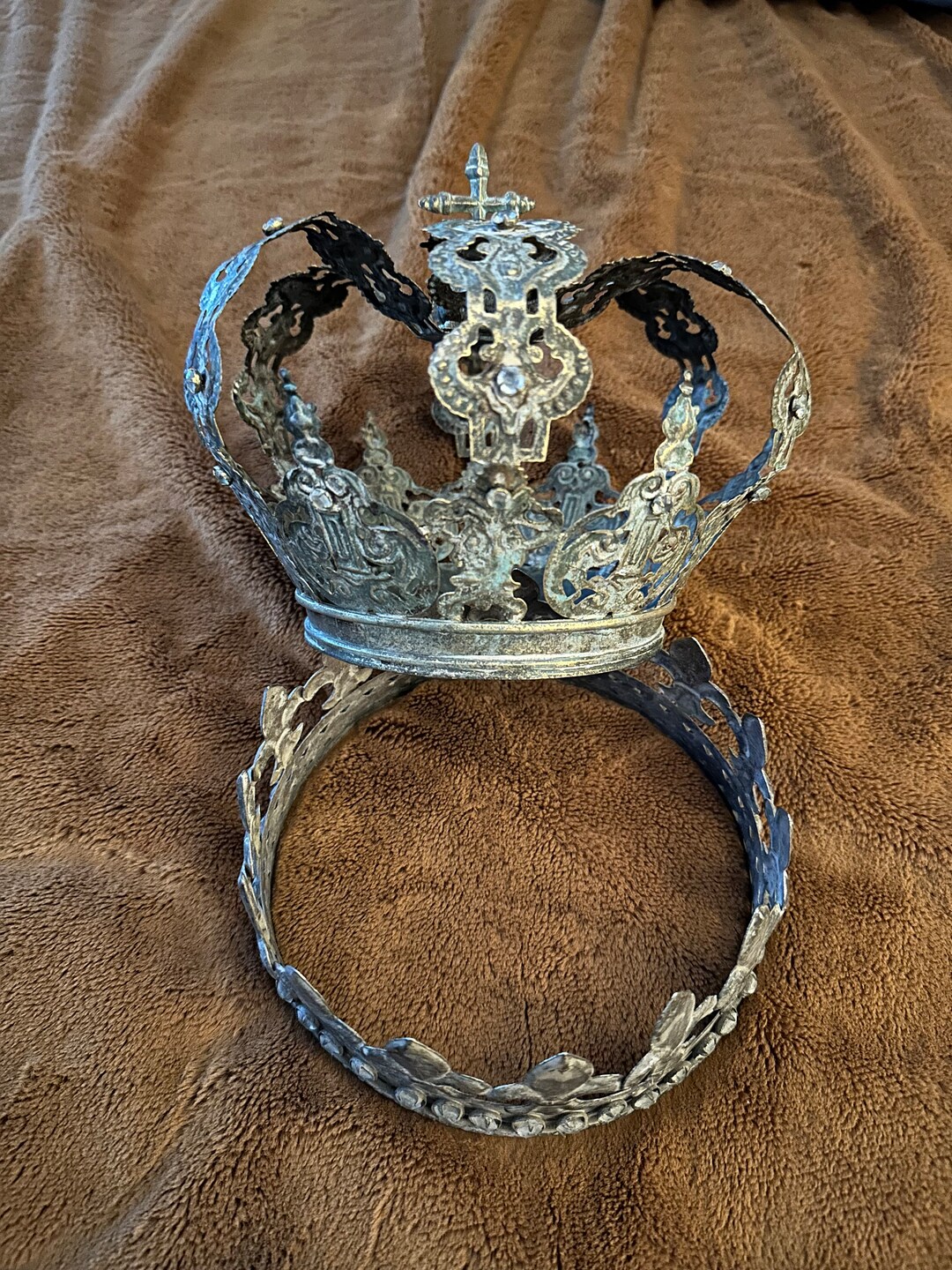 Antique Filigree Metal Crowns: 19th Century Italian Decor - Etsy