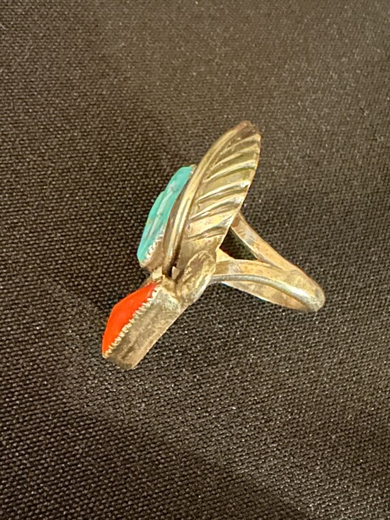 Turquoise Coral Ring by Ben Eustace - Gem