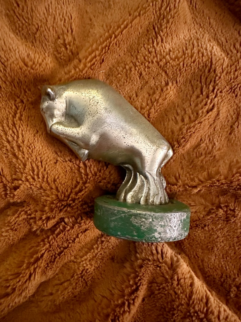 Bull Charging Figurine - Etsy