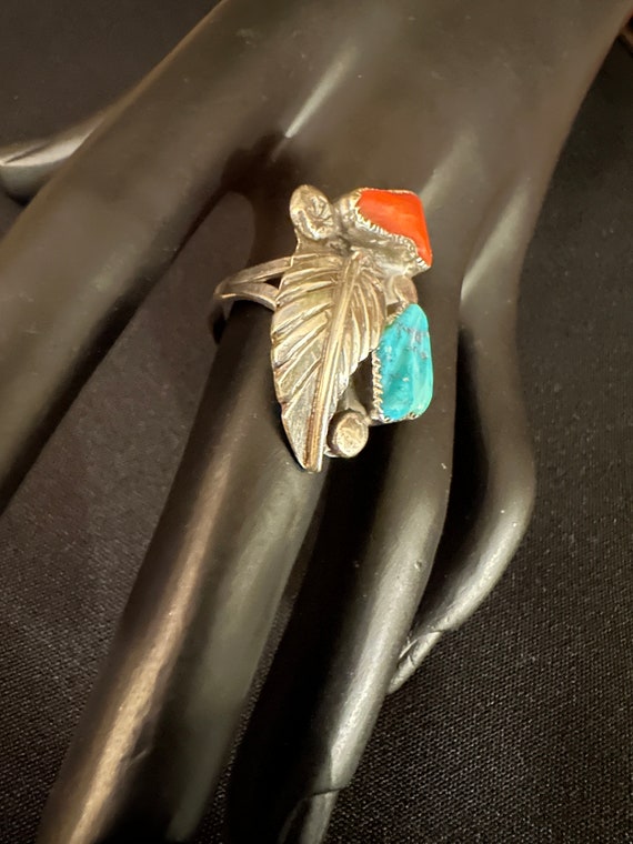 Turquoise Coral Ring by Ben Eustace - Gem