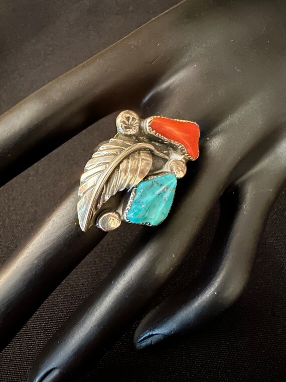 Turquoise Coral Ring by Ben Eustace - Gem