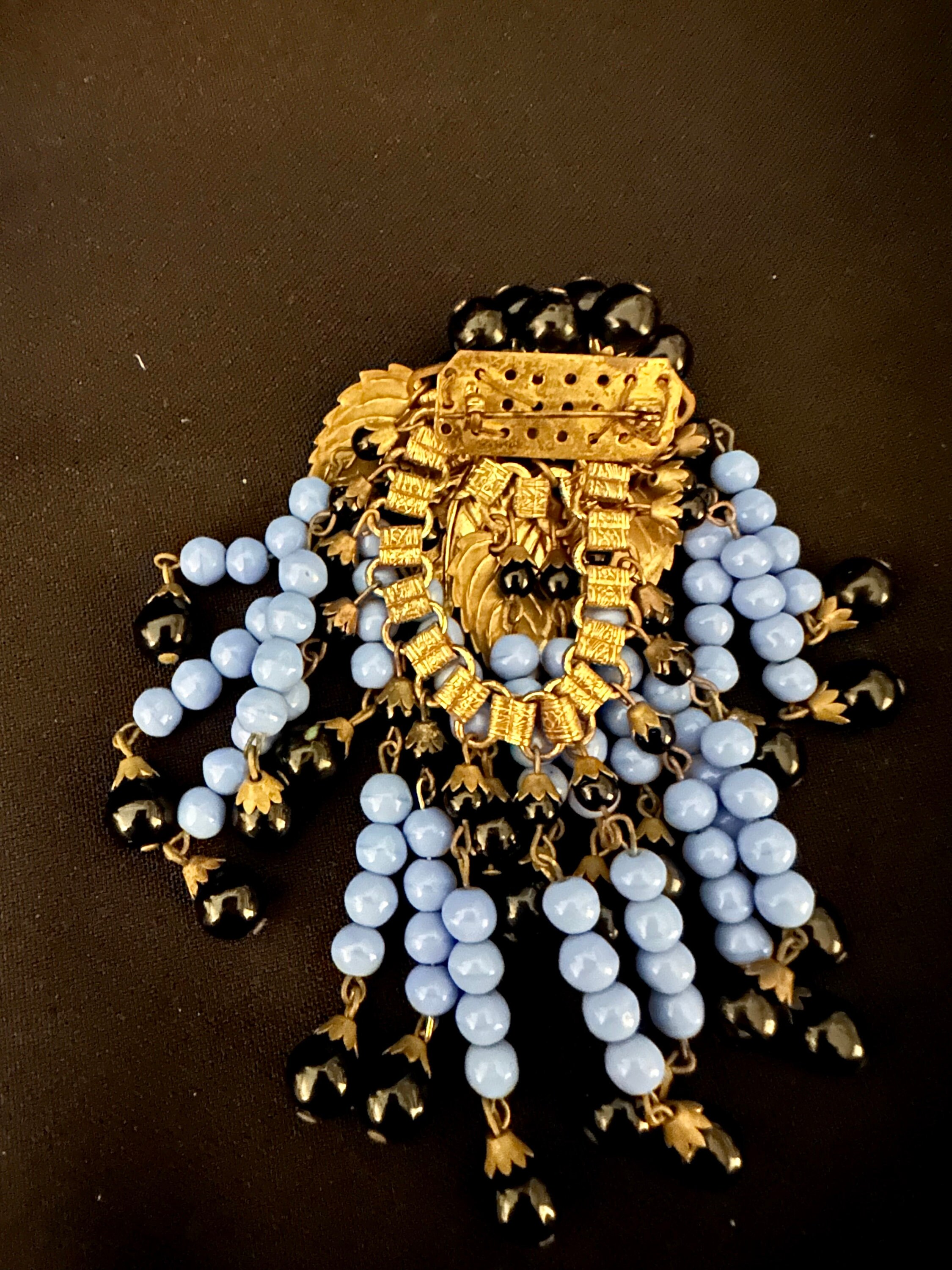 Miriam Haskell Brooch - Etsy