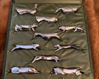 Christofle E SANDOZ Animal Knife Rests - Etsy