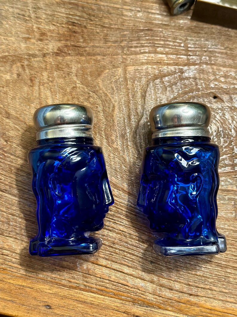 Cobalt Blue Salt & Pepper - Etsy