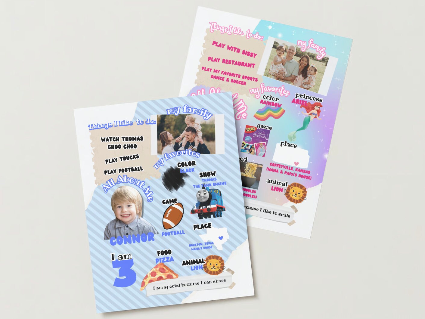 All About Me Poster - Etsy