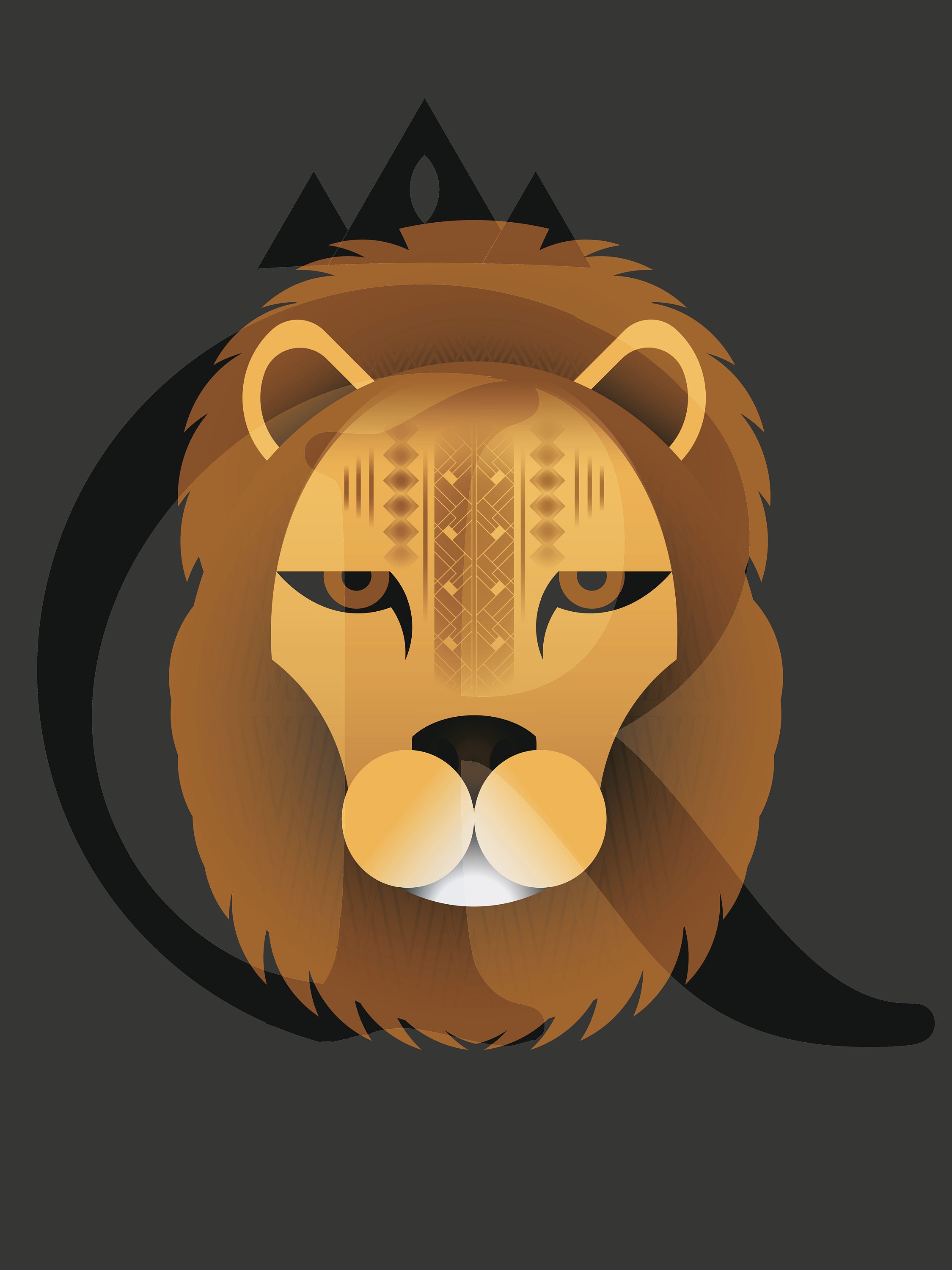 Geometric Animals Downloadable Poster Set of 4 (save 4 Dollars When You ...