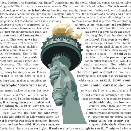 Amanda Gorman Inauguration Full Poem Digital Download Art | Etsy