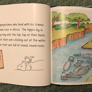 Hugo's Story: a Children's Picture Book About a Hippopotamus - Etsy