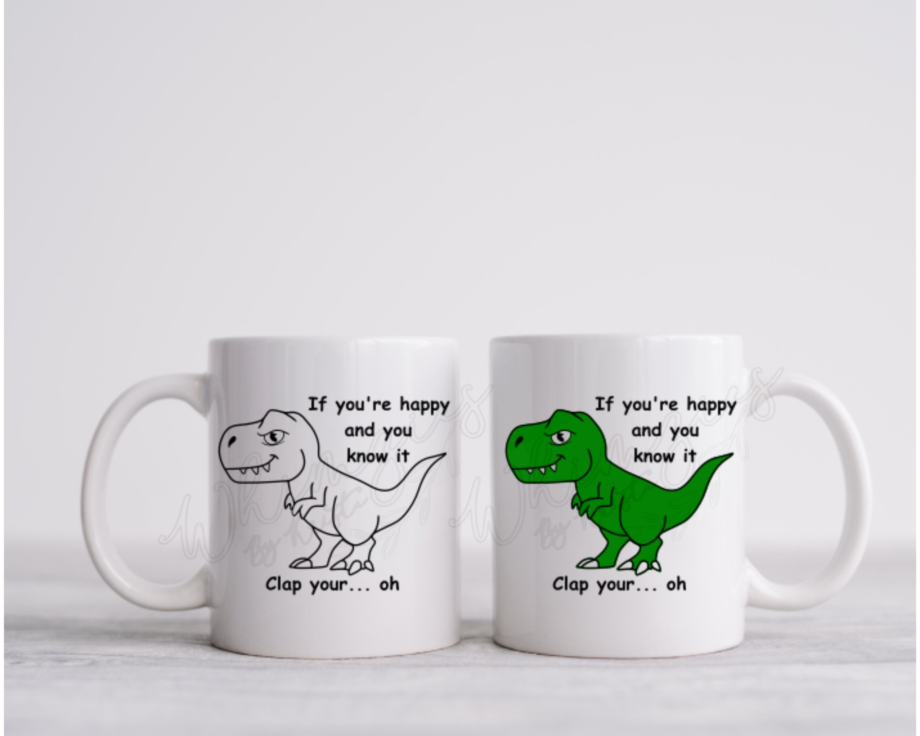 Trex Dinosaur Clap Your Hands Funny SVG PNG - Etsy