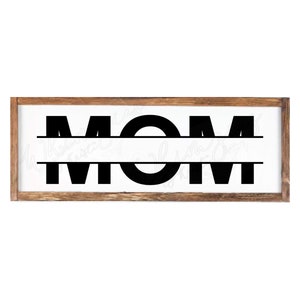 Mother's Day Split Monogram Mom SVG PNG - Etsy