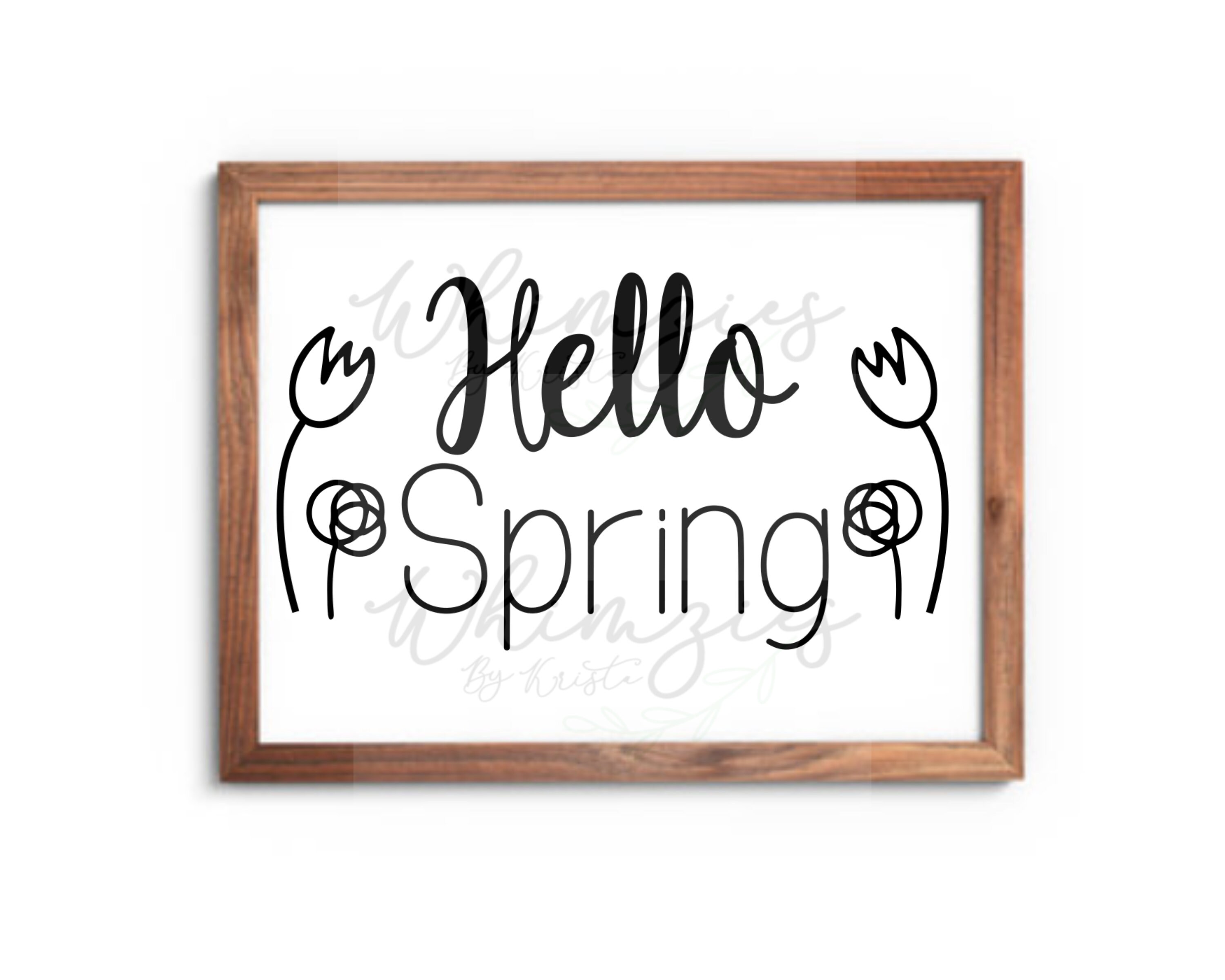 Hello Spring Sign SVG PNG - Etsy