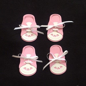 Set of 2 Card Embellishment Baby Shoes with Ribbon Laces Pack | Etsy