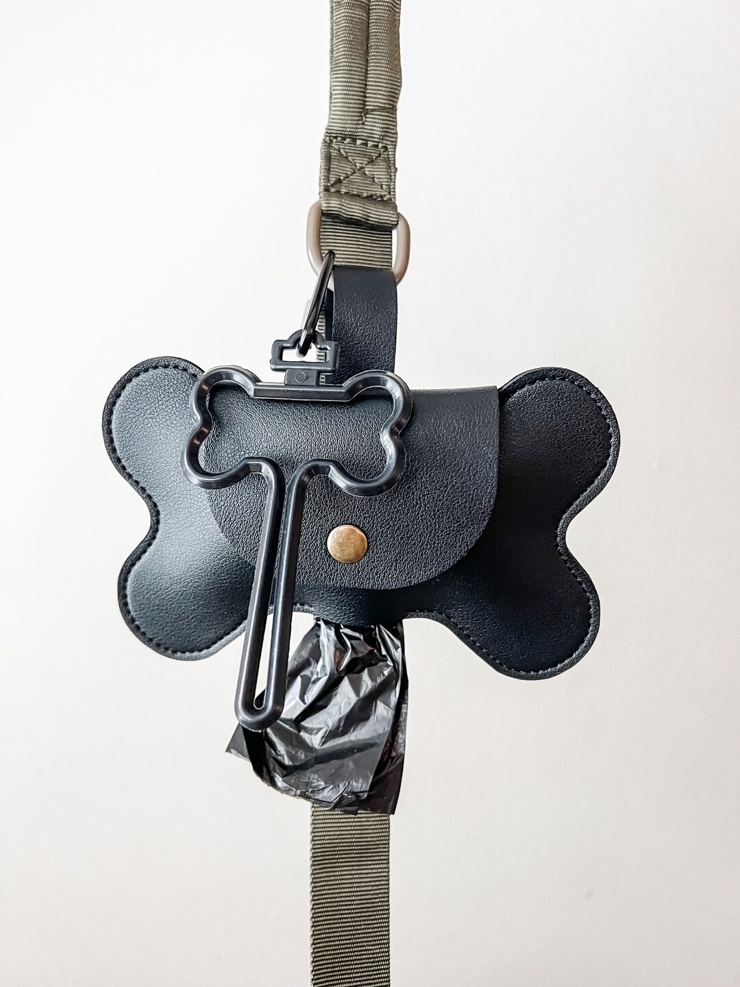 Black Bone Poop Bag Dispenser Poop Bags - Etsy
