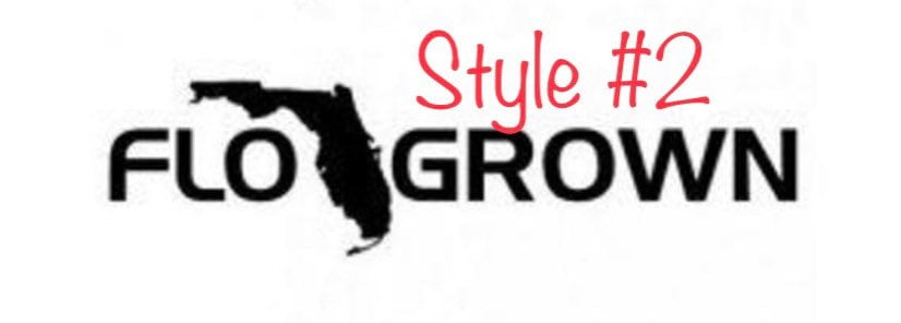 Flo Grown Car Decal / Florida Flo Grown Window Decal / Florida Decal ...
