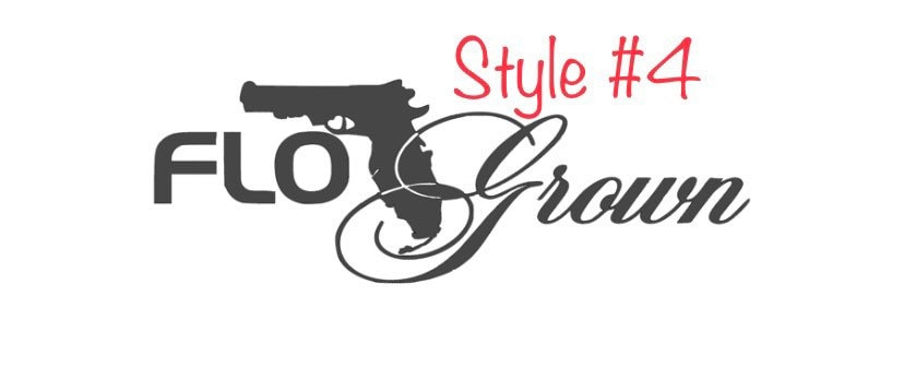 Flo Grown Car Decal / Florida Flo Grown Window Decal / Florida - Etsy