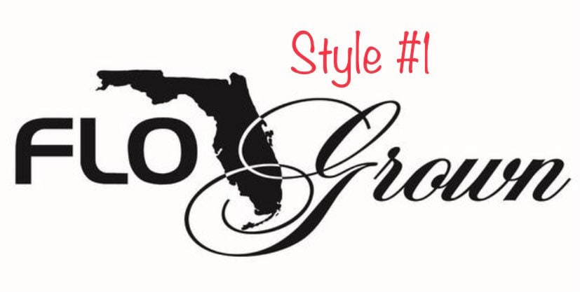 Flo Grown Car Decal / Florida Flo Grown Window Decal / Florida Decal ...