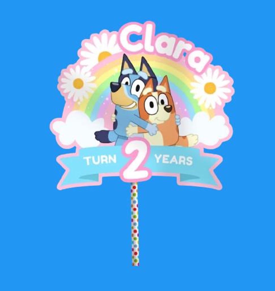 Bluey Girl Cake Topper | Party Cake Topper | Birthday Cake Toper ...