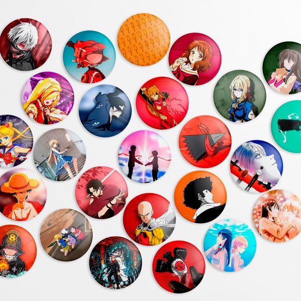 Anime Buttons - Etsy