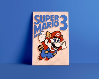 Mario Bros 3 Poster - Etsy