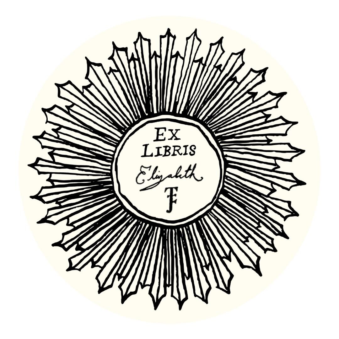 Radiating 1930s Ex Libris Bespoke / Custom Logo Nameplate Bookplate - Etsy