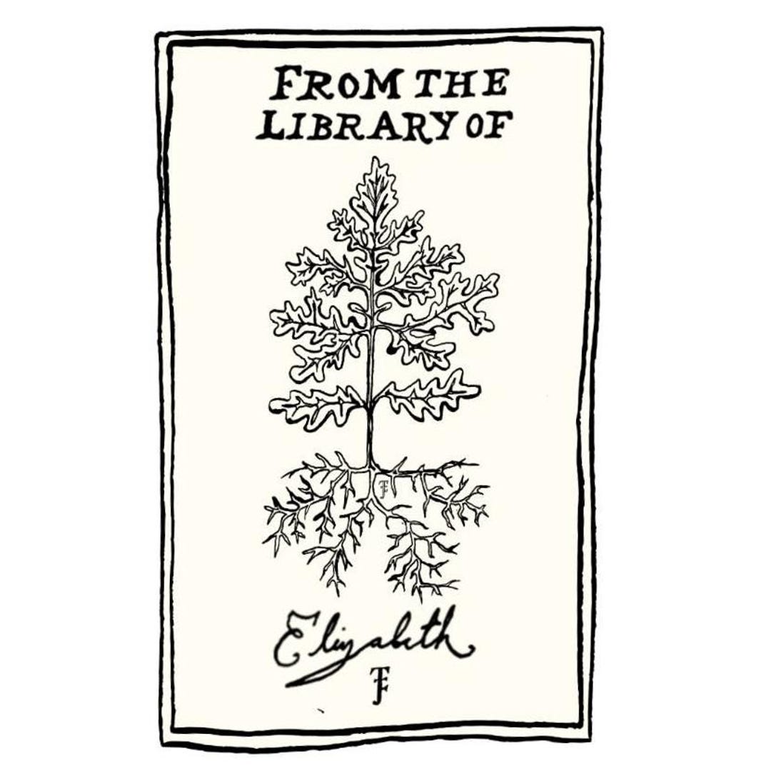 Herb and Root Bespoke / Custom Logo Nameplate Bookplate - Etsy UK