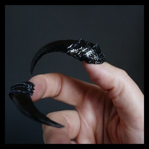 Special-effects Press-on Nails, Raven Talon. Reusable False Costume ...