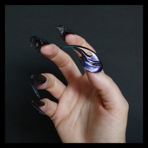 Cat Claw Futuristic, Sci-fi Costume Press-on Nails. Cosplay Accessory ...