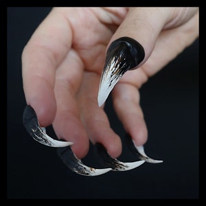 Werewolf Claws, Reusable Costume Press-on Nails, Cosplay Talons, SFX ...