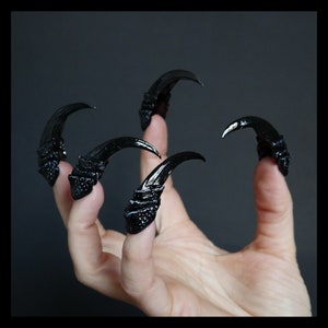 Raven Talon Special-effects Press-on Nails. Reusable False Costume ...