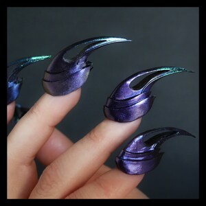 Cat Claw Futuristic, Sci-fi Costume Press-on Nails. Cosplay Accessory ...