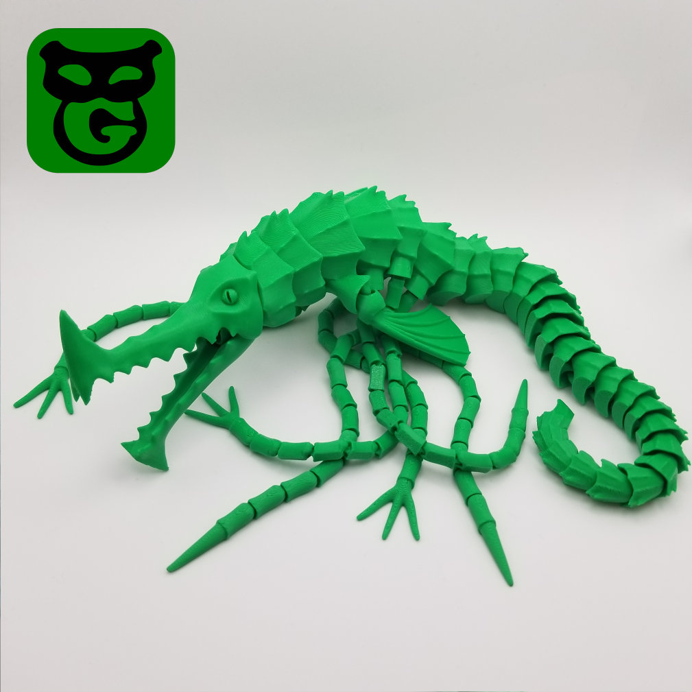 Brickleback the Sea Beast 3D STL Print-in-place No Support Flexi - Etsy