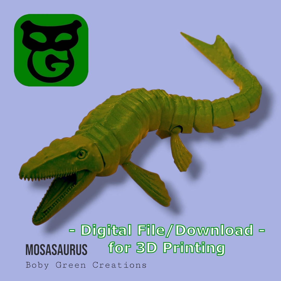 Mosasaurus V2 (3D Blueprint) - Etsy