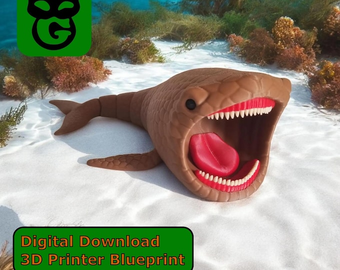 Bloop Vs. El Gran Maja Sea Creatures - Flexible 3D Printed Sea Creature ...
