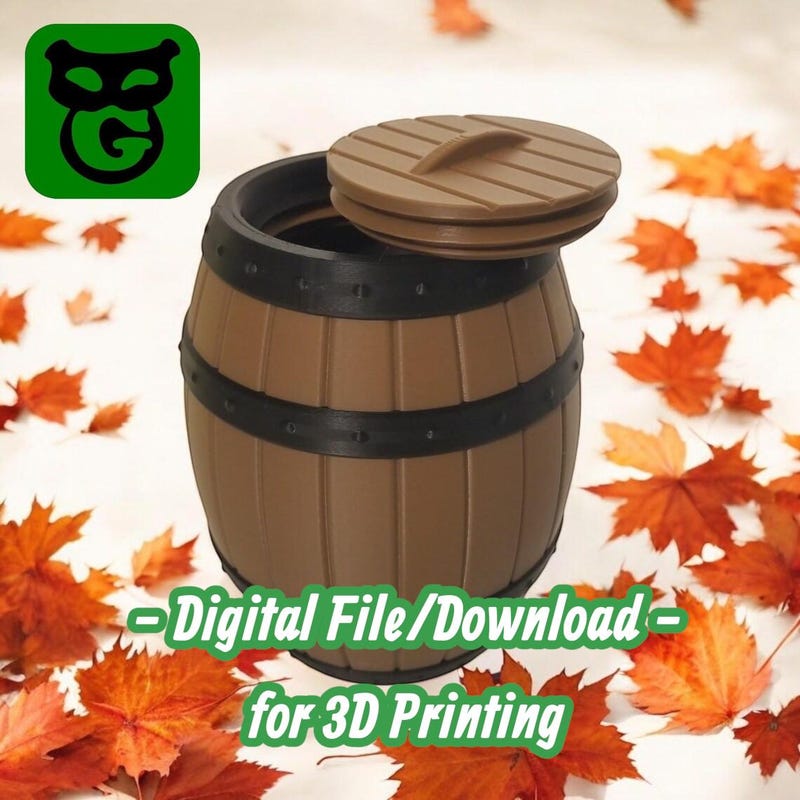 3d Printed Barrel Box - Etsy