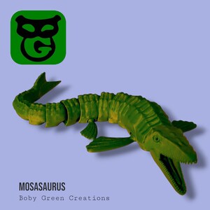 Mosasaurus V2 (3D STL; Print-in-place; No Support; Flexi) - Etsy Canada