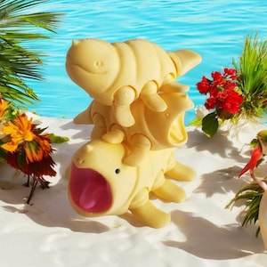 Baby Warmbler - the Sea Beast (3D STL; Print-in-place; No Support ...