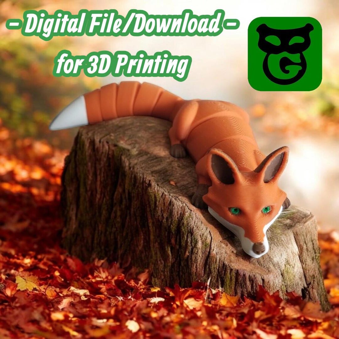 Lazy Fox (3D Blueprint; Multicolor.3mf Included) - Etsy