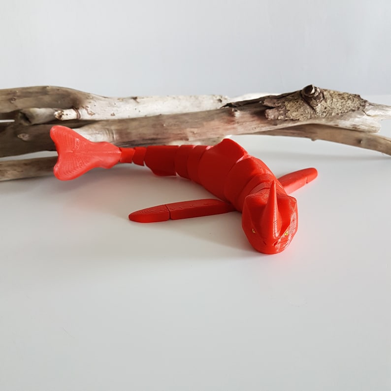 Red Bluster the Sea Beast 3D STL Print-in-place No - Etsy UK