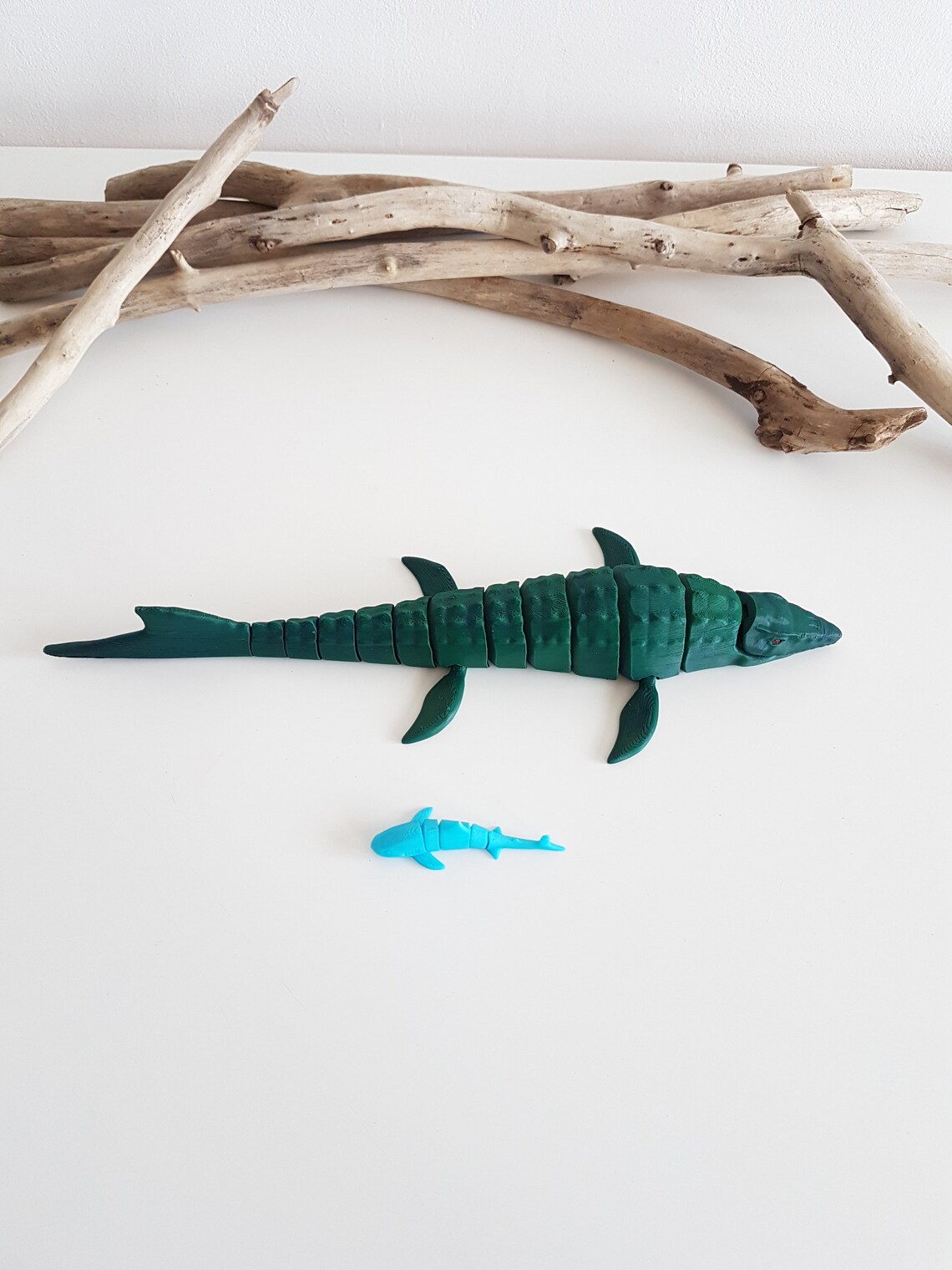 Mosasaur 3D STL Print-in-place No Support Flexi - Etsy