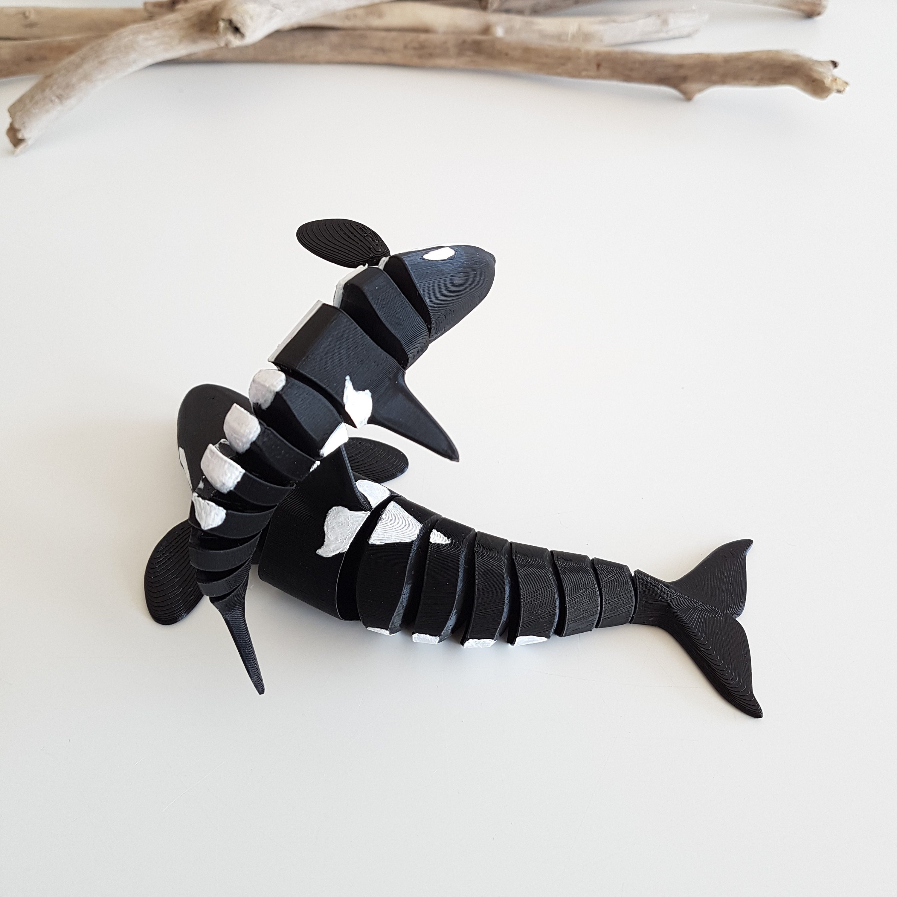 Orca 3D STL Print-in-place No Support Flexi - Etsy Australia